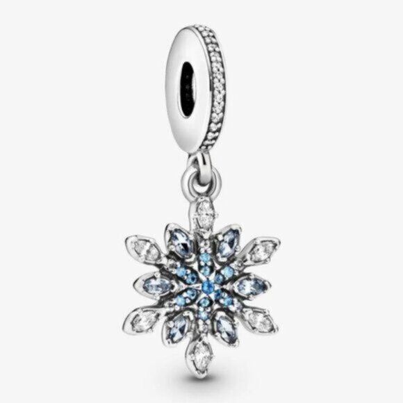 Pandora | Jewelry | Pandora Shimmering Snowflake Dangle Charm | Poshmark